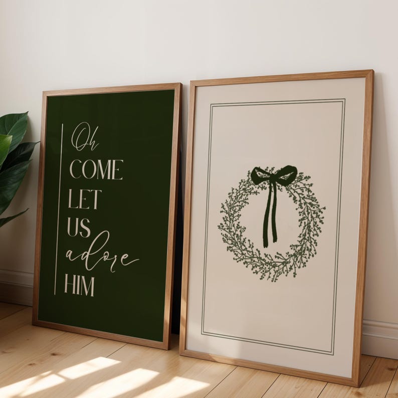 Christmas Scripture Wall Art Bundle, Bible Verse Christmas Decor ...