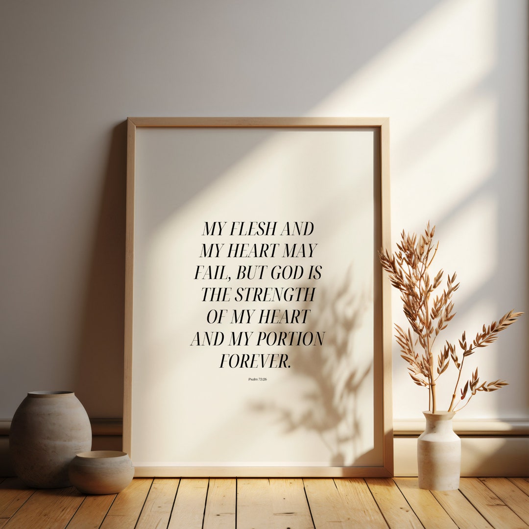 Psalm Scripture Wall Art | Bible Verse Art Minimalist Scripture Art ...