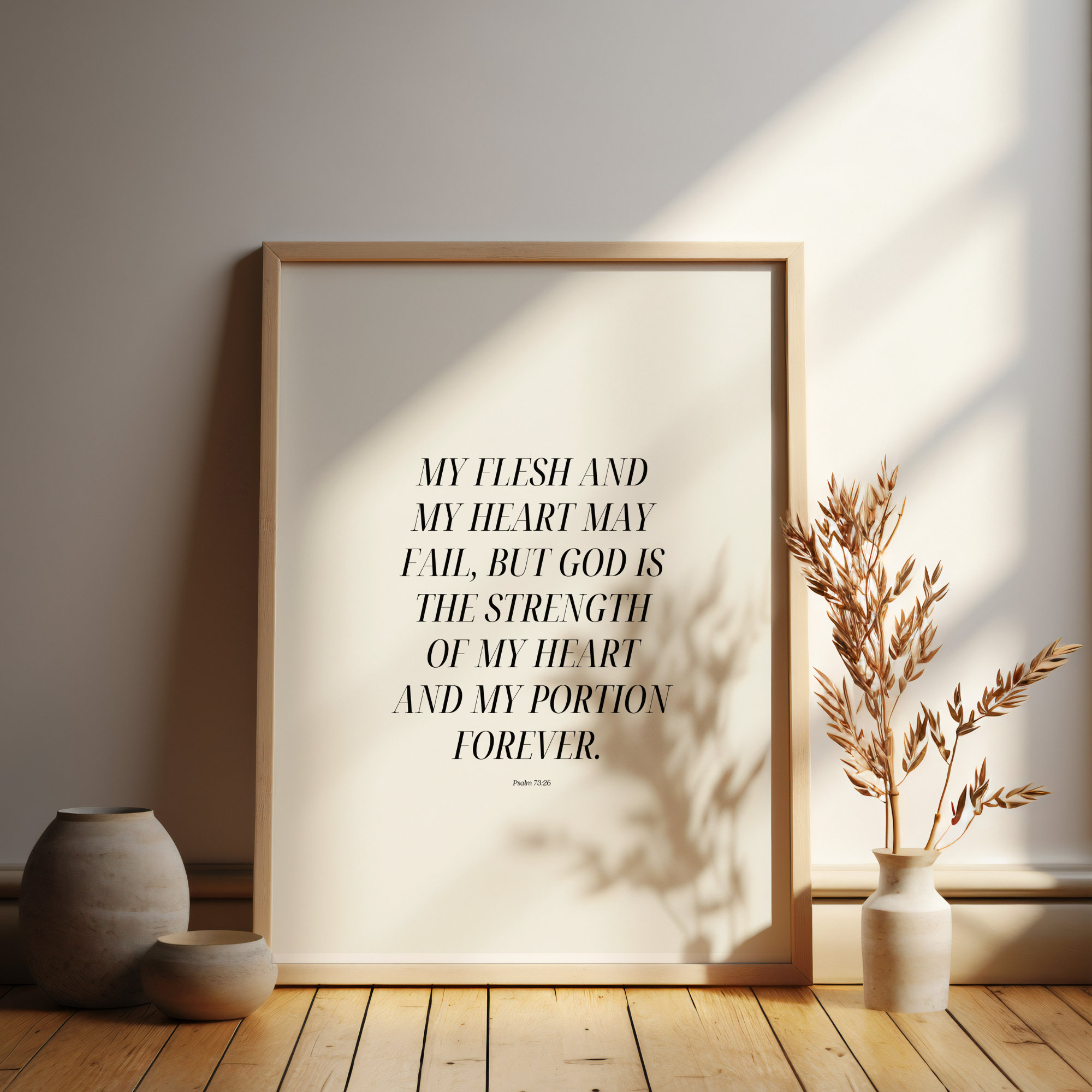 Psalm Scripture Wall Art Bible Verse Art Minimalist Scripture Art ...