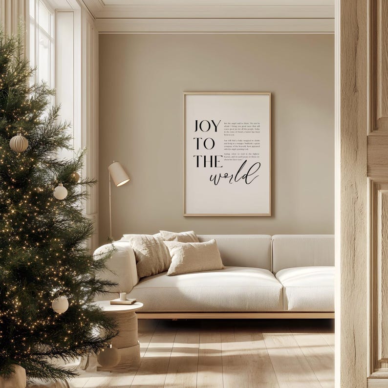 Joy to the World Scripture Christmas Wall Art Luke 2 Angels Scripture ...