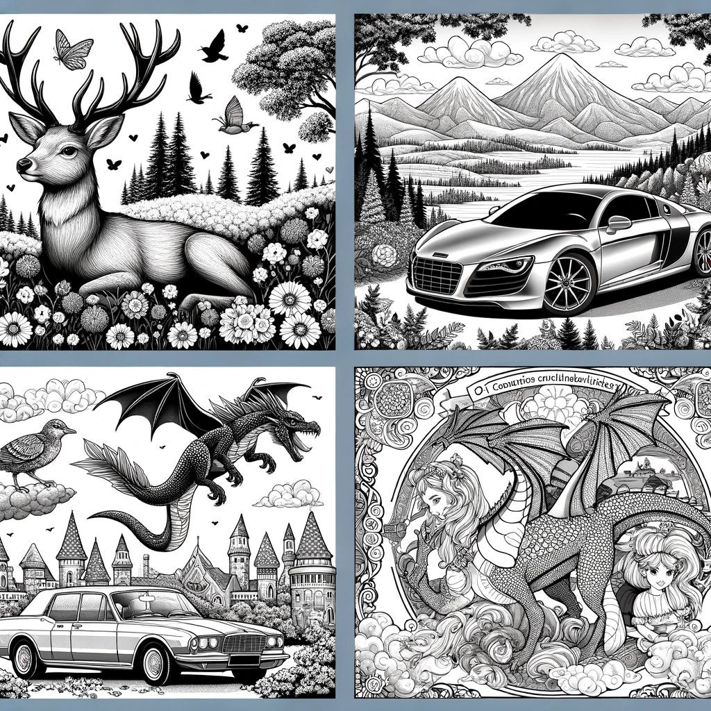 Printable Nature and Wildlife Coloring Pages for Adults - Relaxing and ...