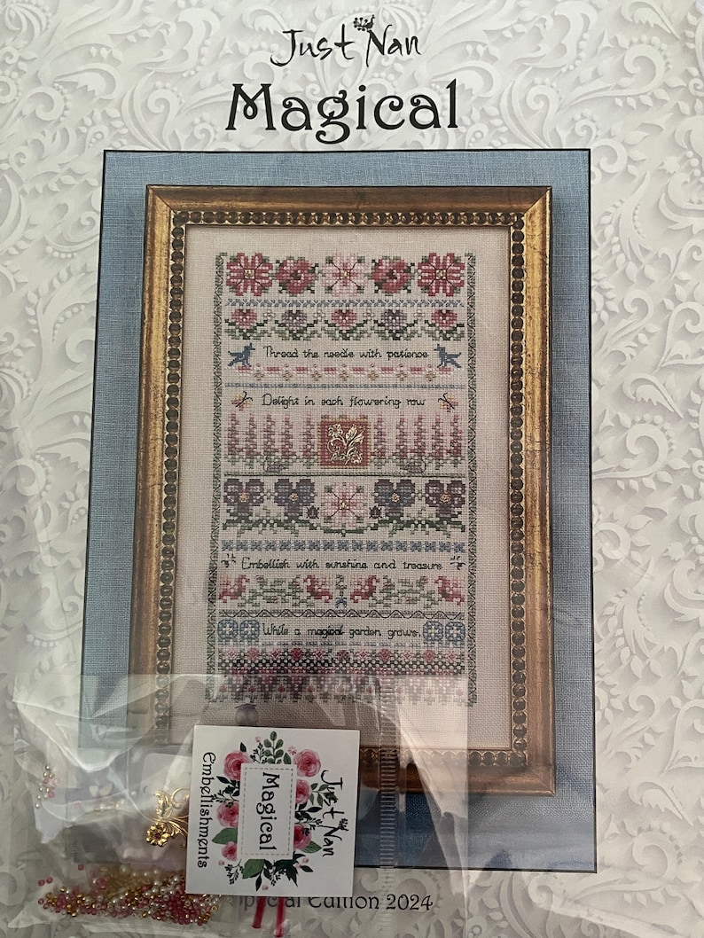 Special Edition 2024 Magical Sampler and Pin Cube Cross Stitch Chart W ...