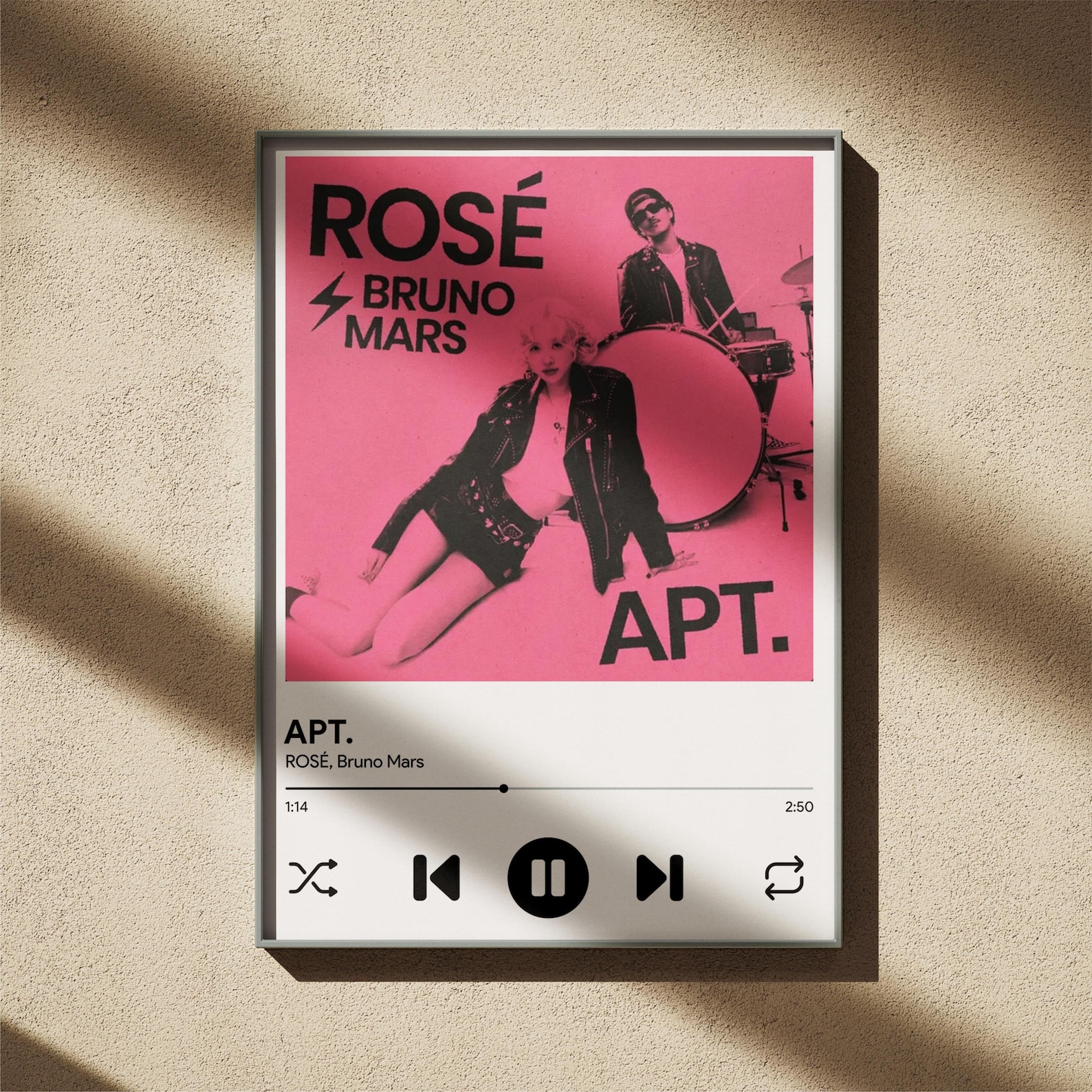 Set of 3 Custom Music Poster, Favorite Song Poster, Personalized ...