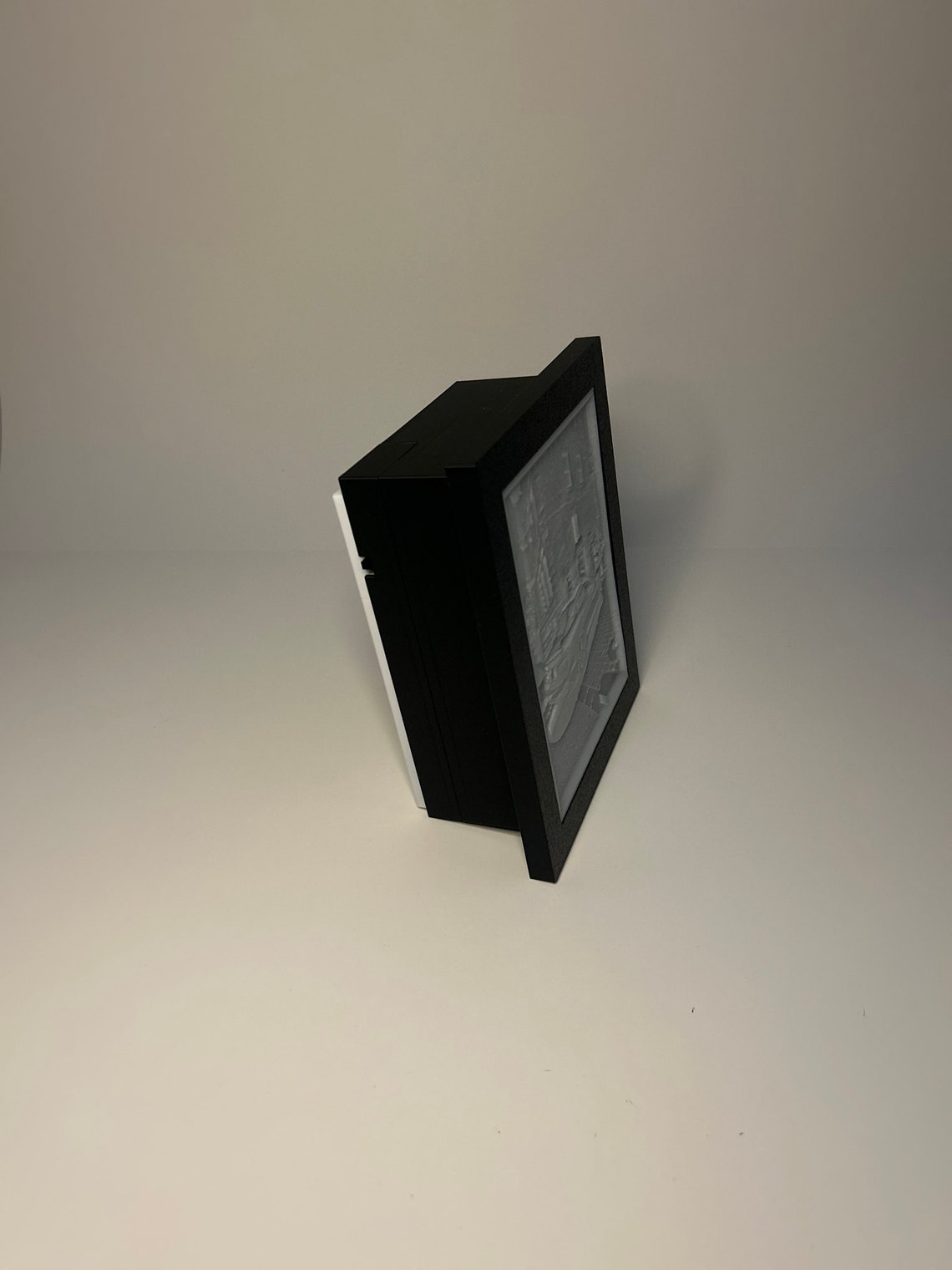 Custom 3D Printed Lithophane Picture in Black Frame Personalized Photo ...