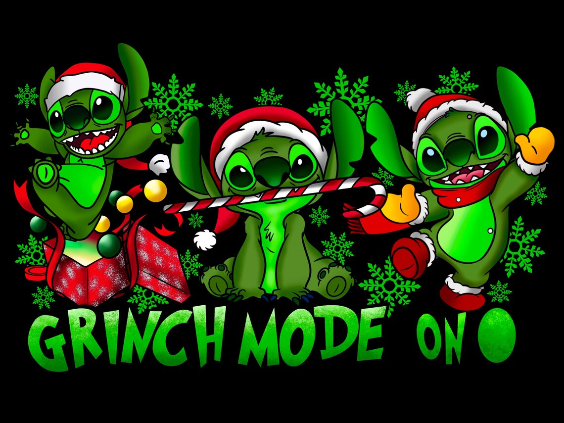 Grinch Mode On,christmas, Stich,xmas, Png File,300 Pdi - Etsy