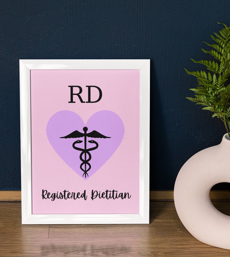 Registered Dietitian PRINTABLE Artwork, RD PRINTABLE Artwork ...