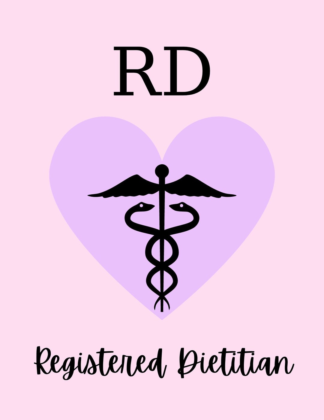 Registered Dietitian PRINTABLE Artwork, RD PRINTABLE Artwork ...