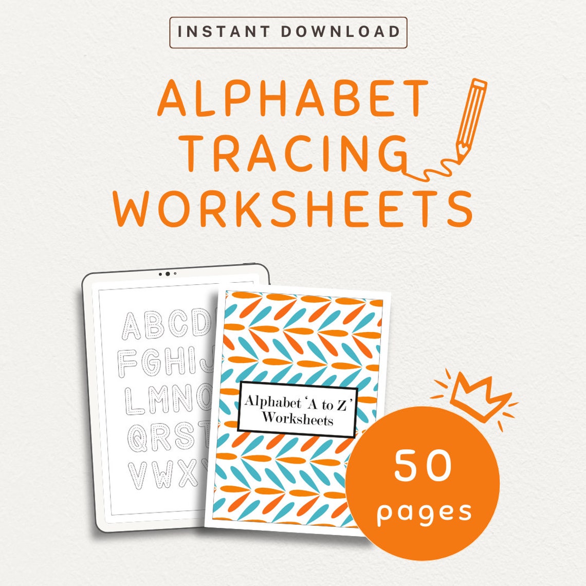 ABC Tracing Workbook | Printable Alphabet Tracing Worksheets A-Z ...
