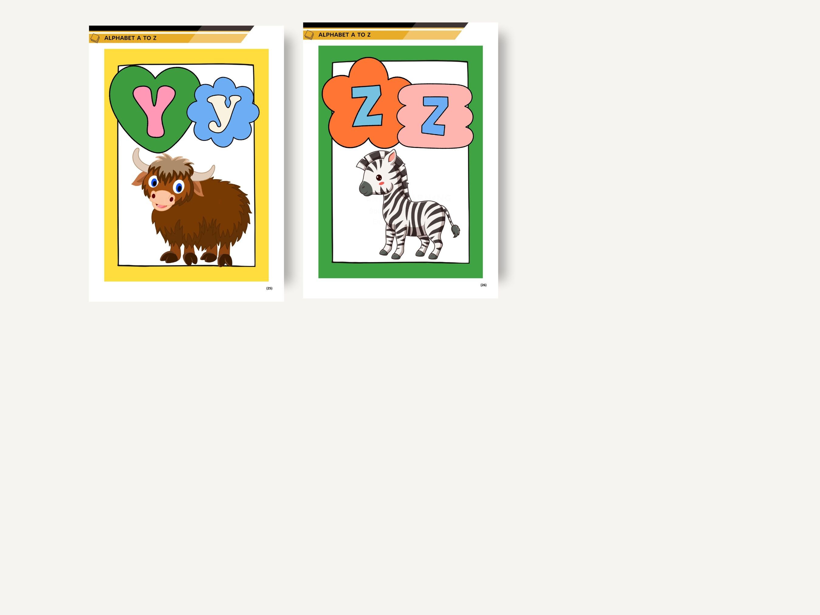 26 ABC Flash Cards, Educational Cards, A-Z Cards, Alphabet Flashcards ...