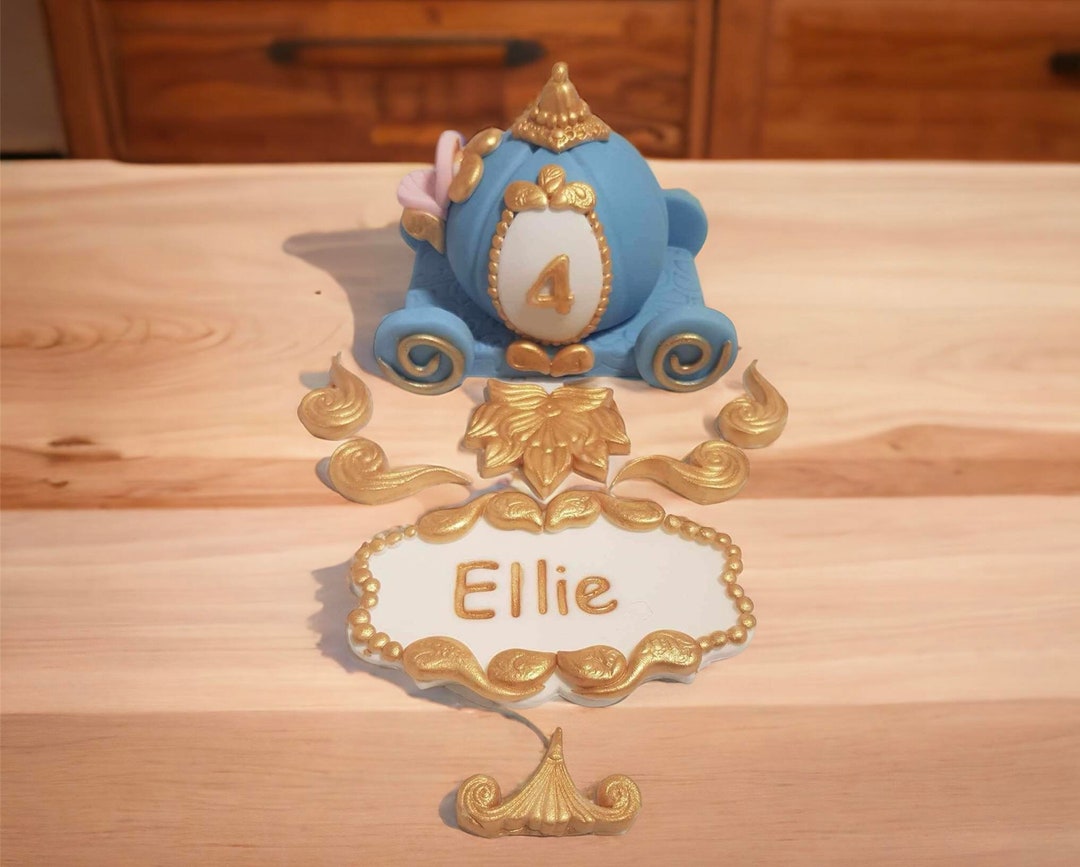 Princess Carriage Topper, Princess Topper, Gold Carriage, Princess ...