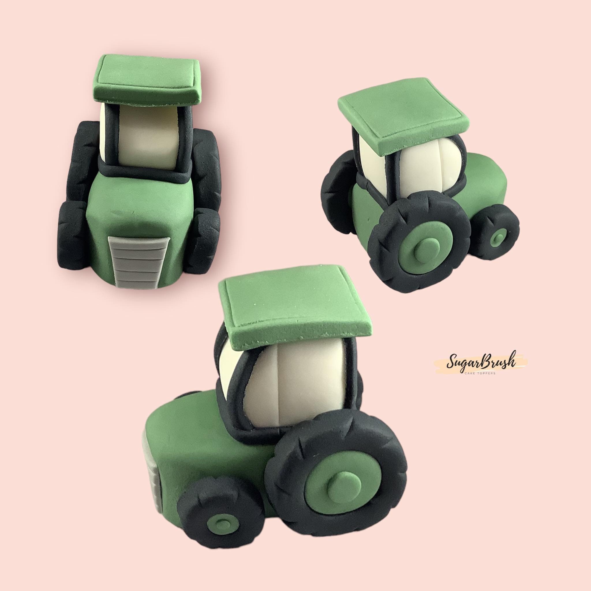 Tractor Farm Animal Edible Icing Cake Topper - Etsy UK