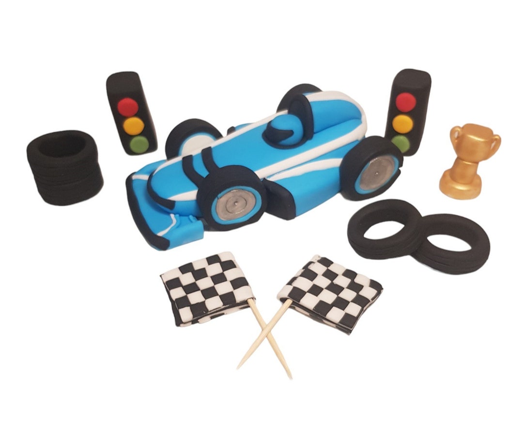 Race Car Cake Topper, Edible Car Topper, Racing Topper, Formula 1 ...