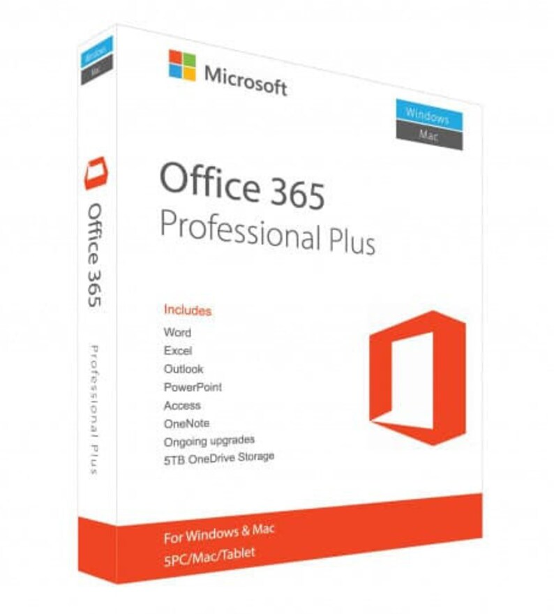 Microsoft Office 365 Pro Plus 5 Devices & Lifetime and Onedrive 2024 ...