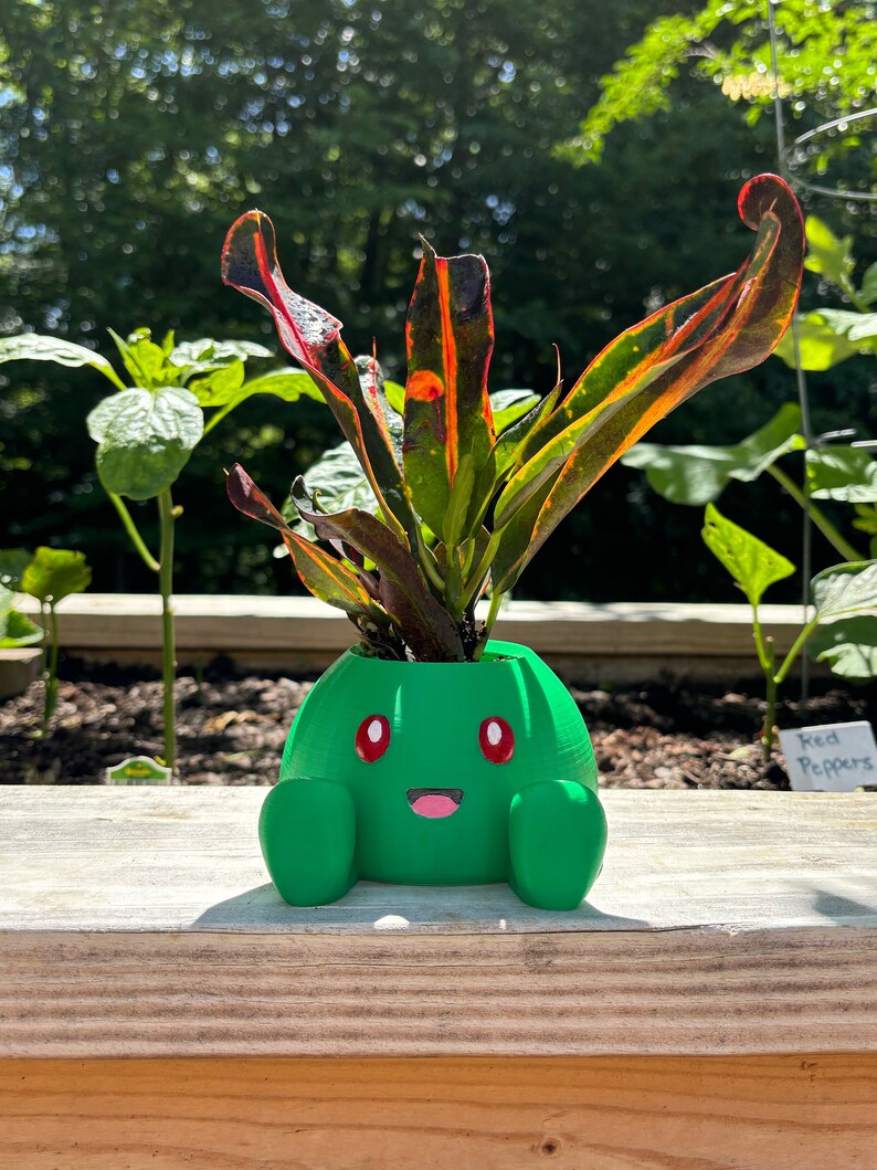 Pokemon Oddish Planter / Pokemon Planter/ Succulant Plant, Snake Plant ...
