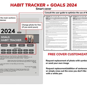 Supernote 2024 Goals and Habit Tracker - Etsy