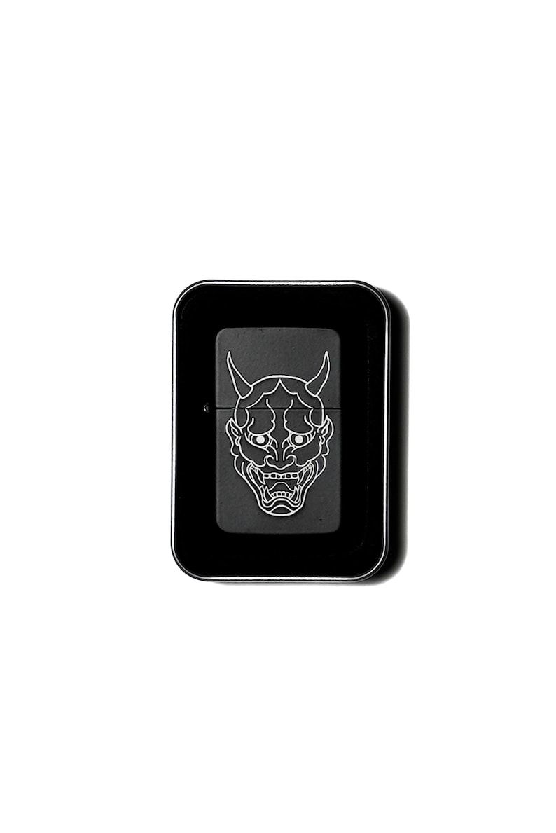 QC HANNYA Laser-engraved Demon Mask Oil Flint Lighter - Etsy