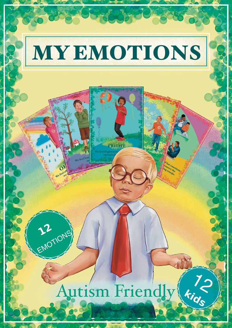 35 EMOTIONS Montessori Flashcards, Calming Down Corner Feelings Game ...