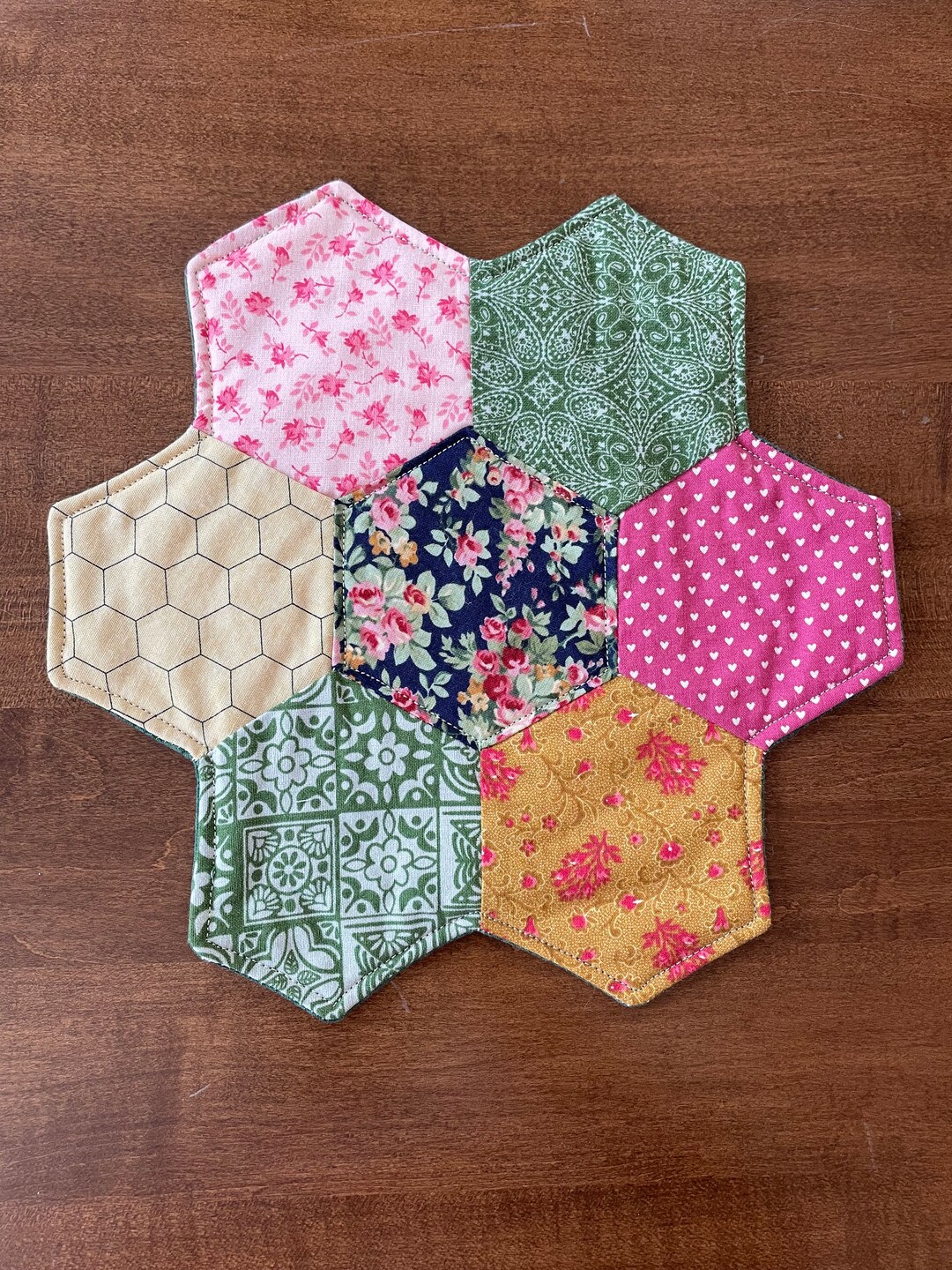 Hexagon Table Mat - Etsy Australia