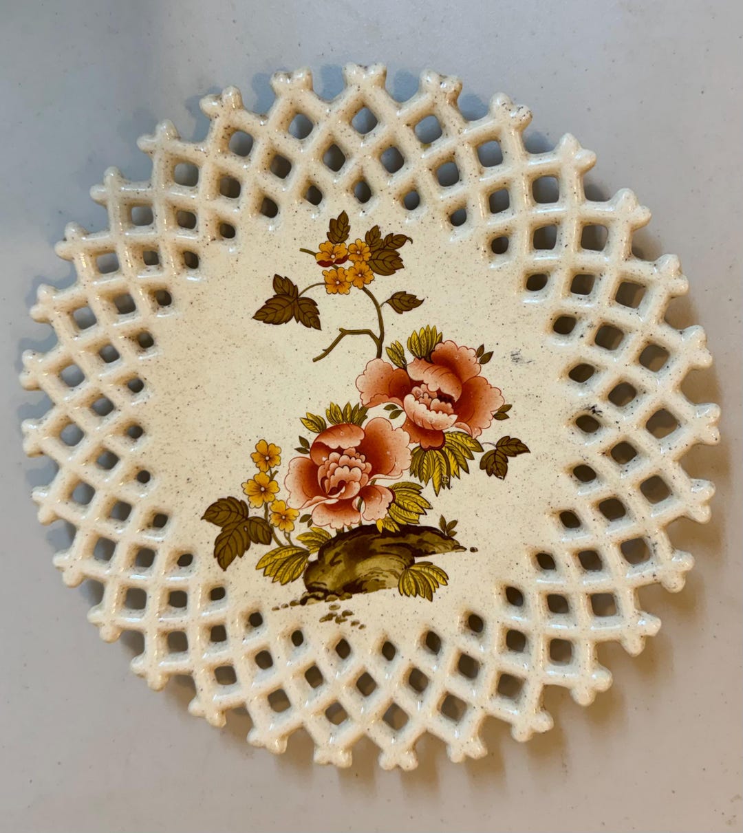 Vintage Reticulated, Open Weave Cake Plate - Etsy