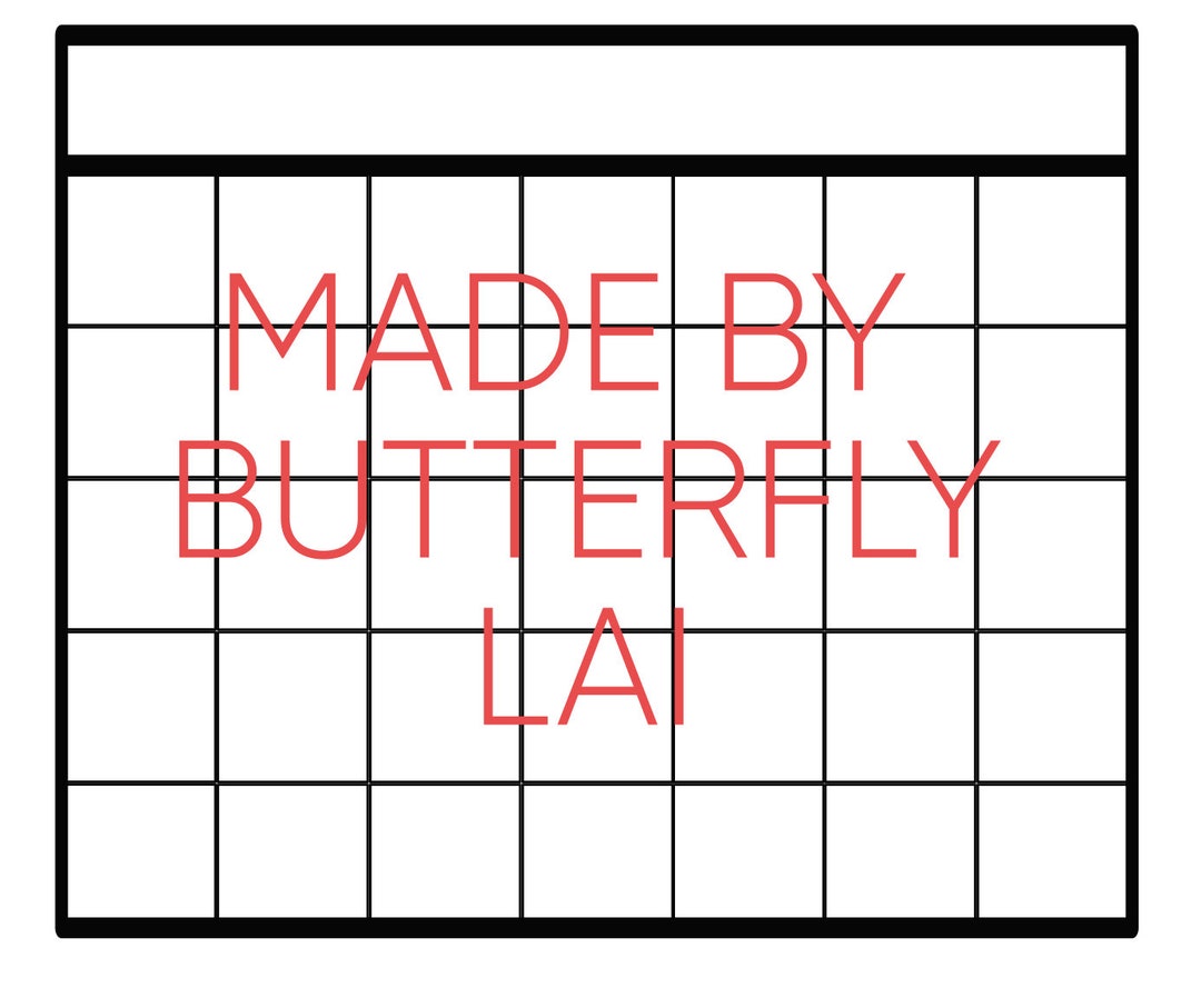 Simple Black and White Calendar Printable - Etsy