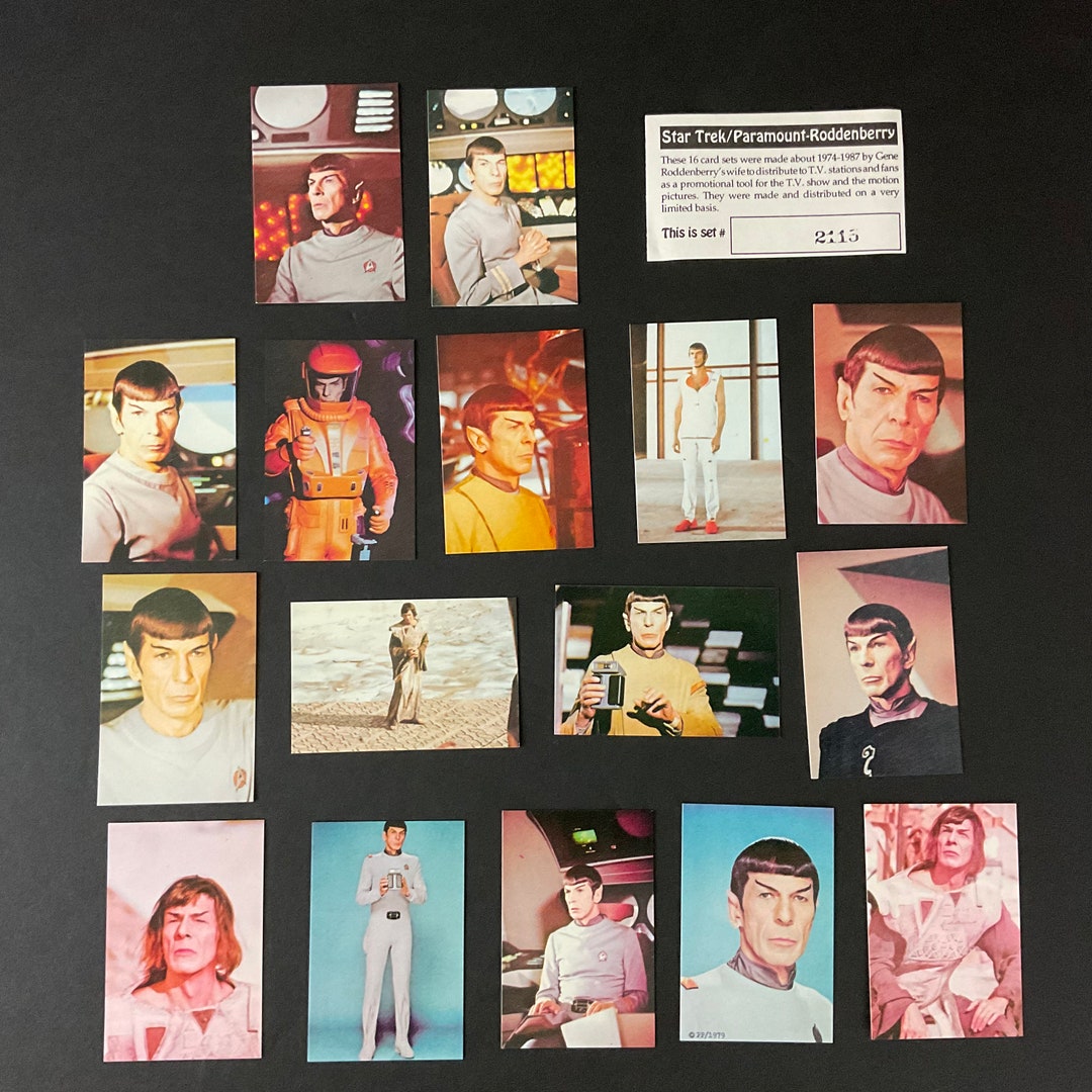 Vintage Spock Star Trek Promo Cards: 1974-87 Sealed Set - Etsy