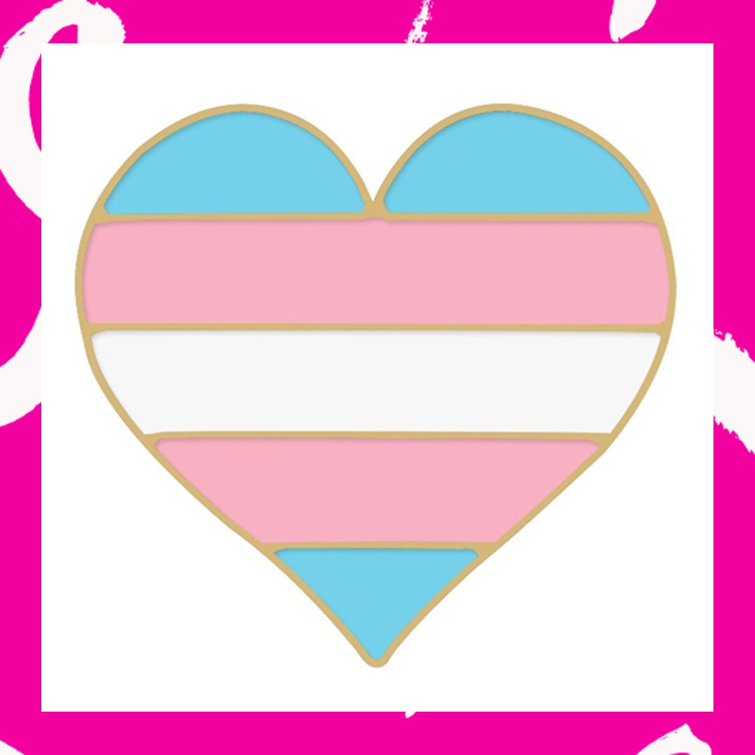 Transgender Pride Heart Pin/badge - Etsy