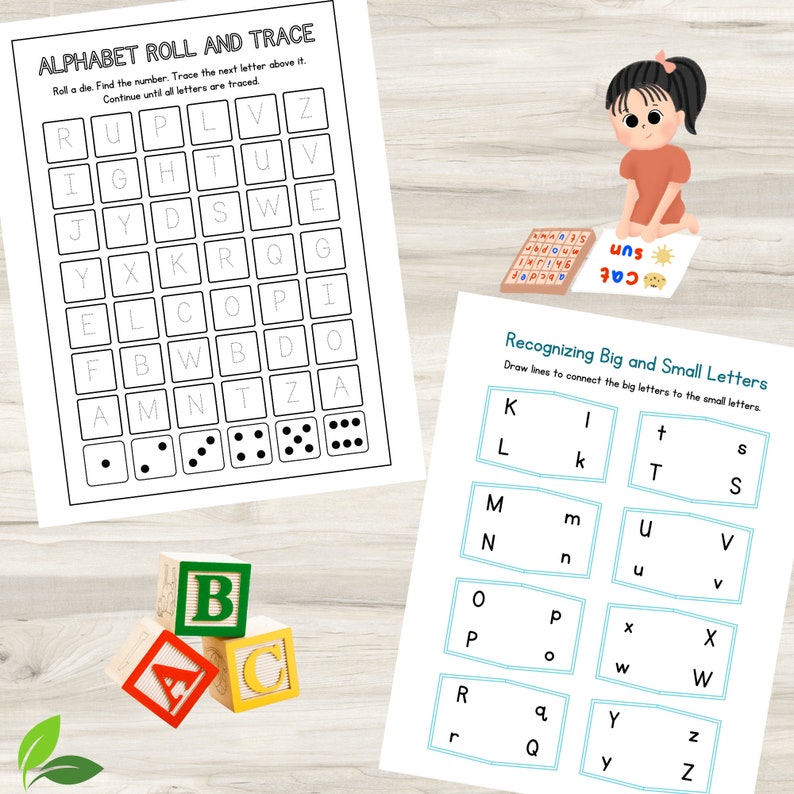50 Printable Uppercase and Lowercase Alphabet Tracing Worksheets ...