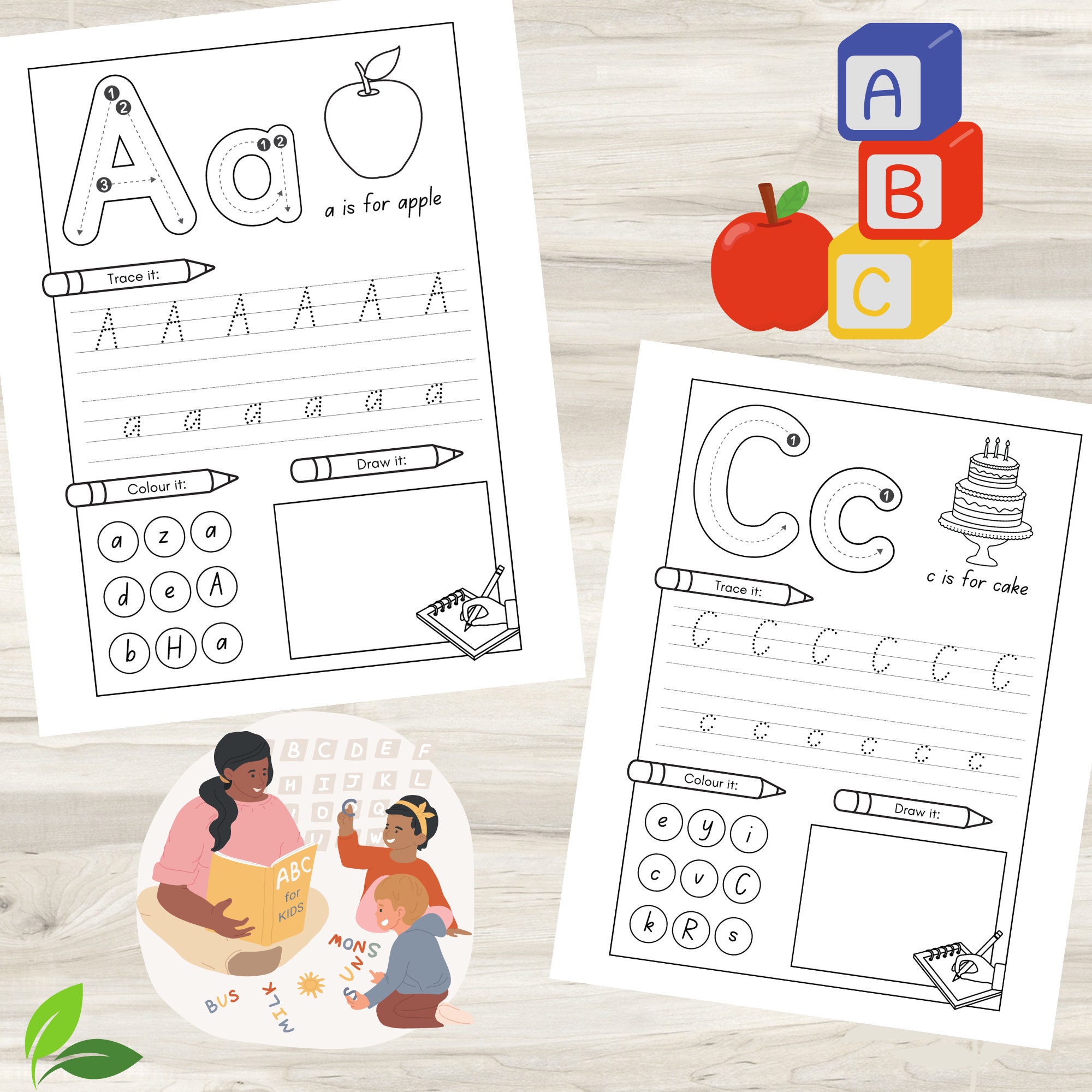 50 Printable Uppercase and Lowercase Alphabet Tracing Worksheets ...