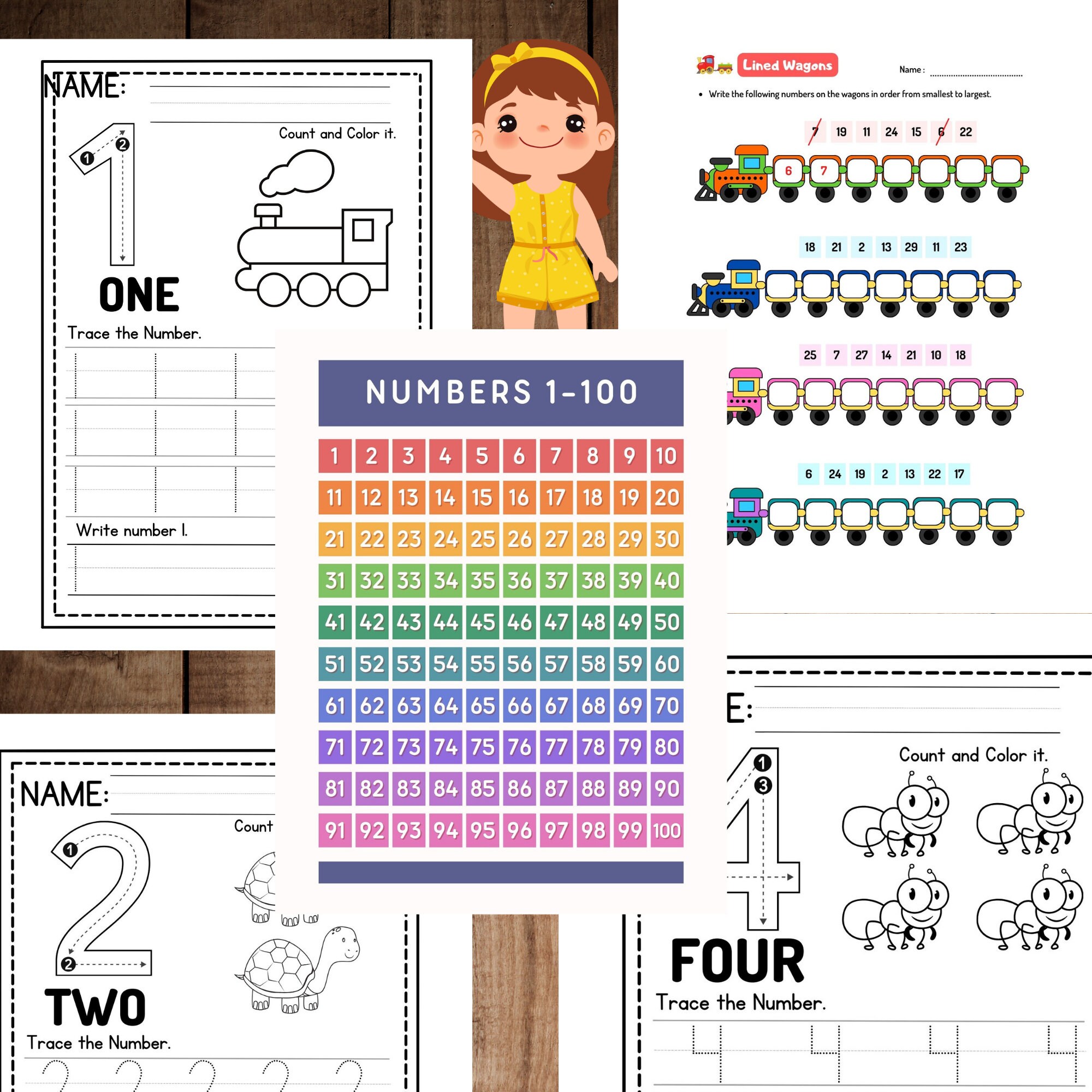 Numbers Formation Flashcards, 0 to 10 With Tracing Practice, Math Cards ...
