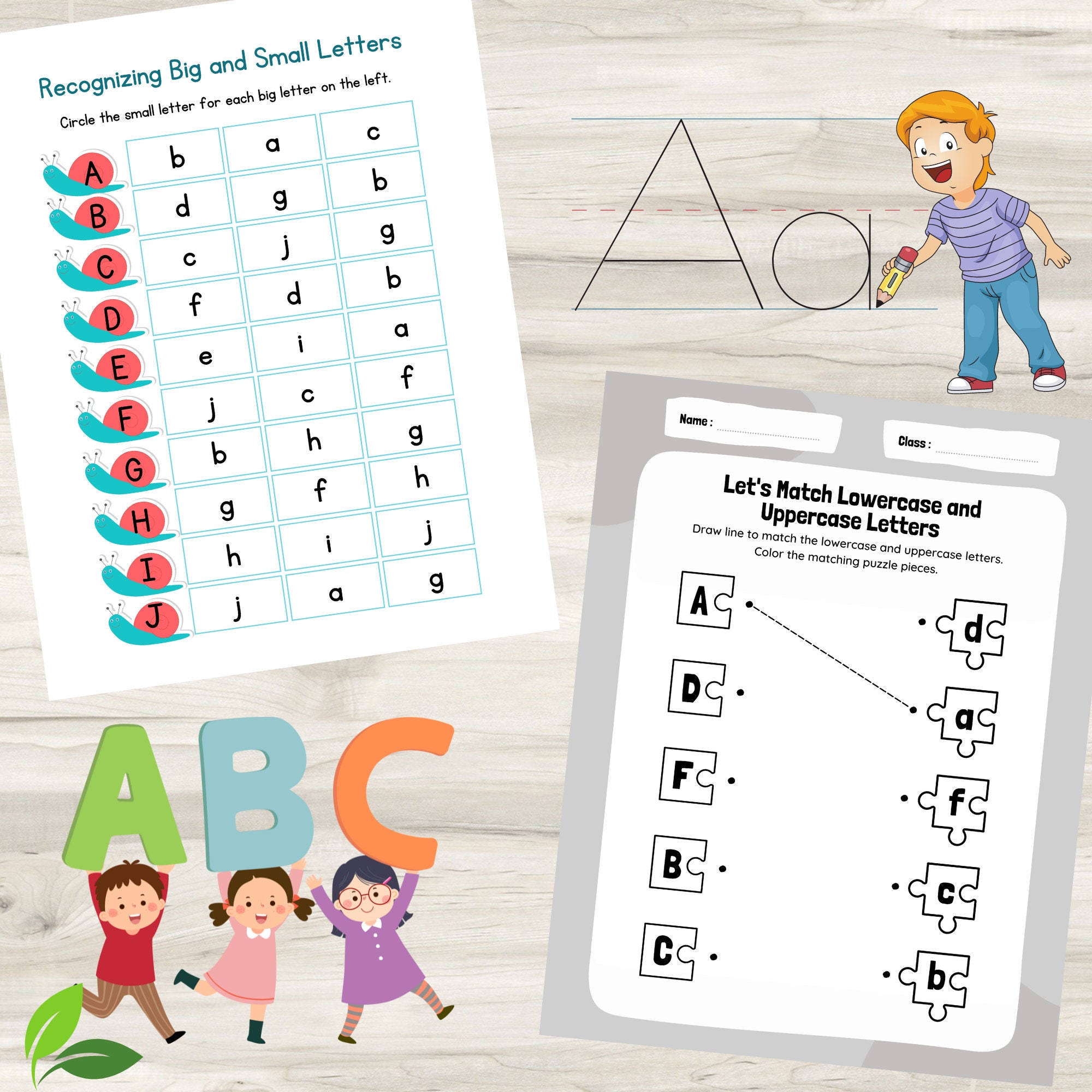 50 Printable Uppercase and Lowercase Alphabet Tracing Worksheets ...