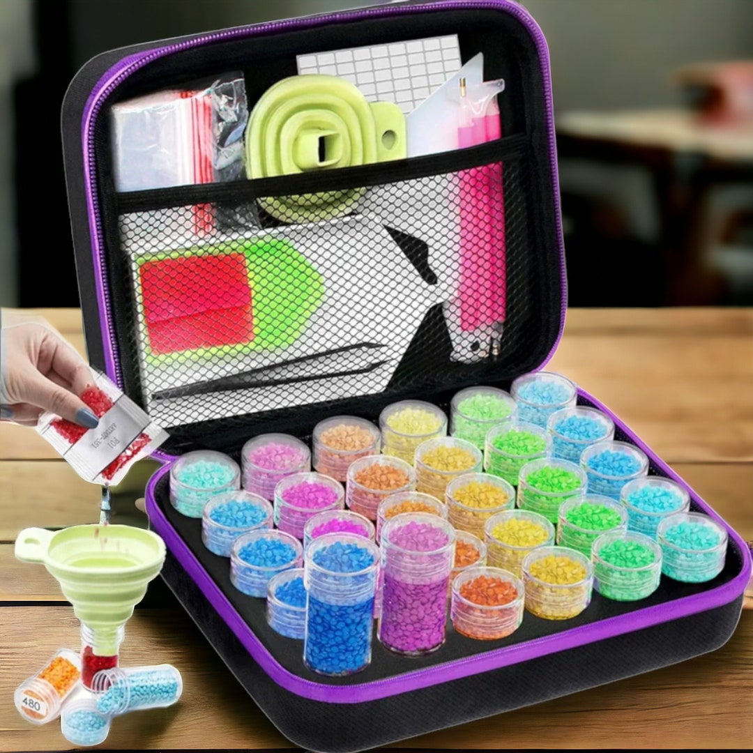 Multi-purpose Diamond Painting Storage Containers: 30 Slots for ...