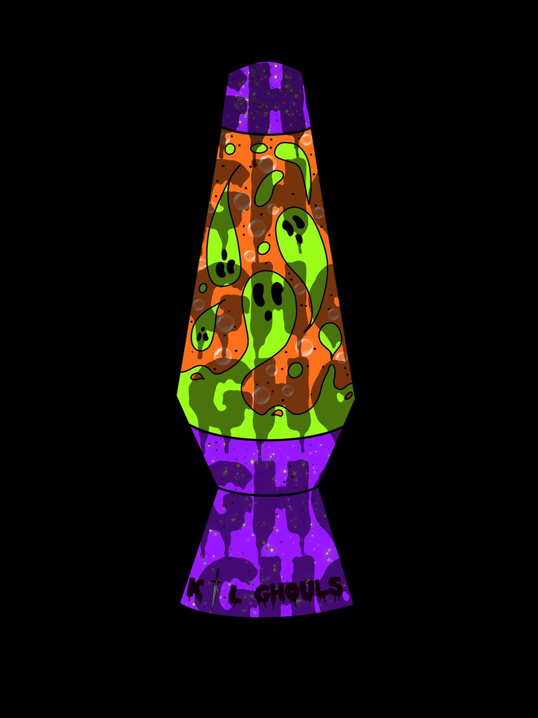 KLG Spooky Lava Lamp PNG Design - Etsy