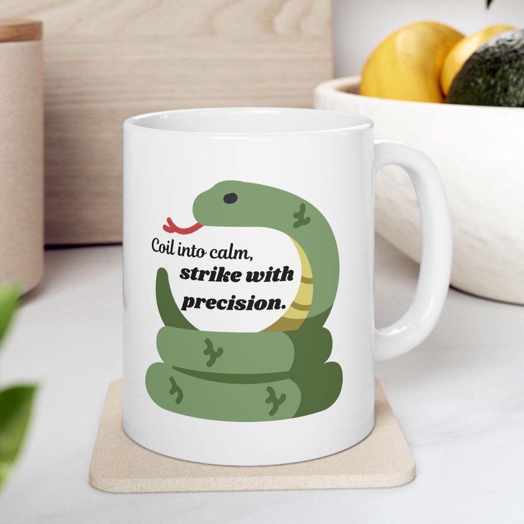 Chinese New Year Snake Ceramic Mug, Year of the Snake Coffee Cup, Lunar ...