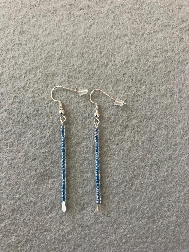 Seed Bead Dangle Earrings - Etsy
