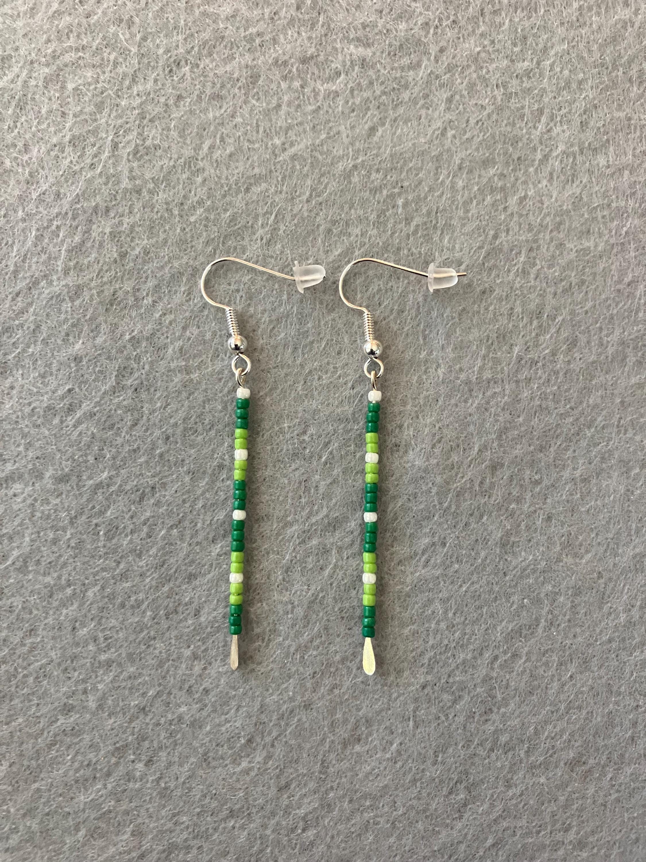 Seed Bead Dangle Earrings - Etsy