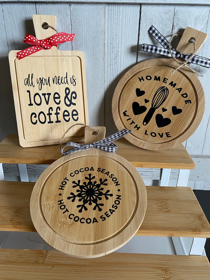 Mini Cutting Board Mini Serving Board Bamboo Serving Board Tiered Tray ...