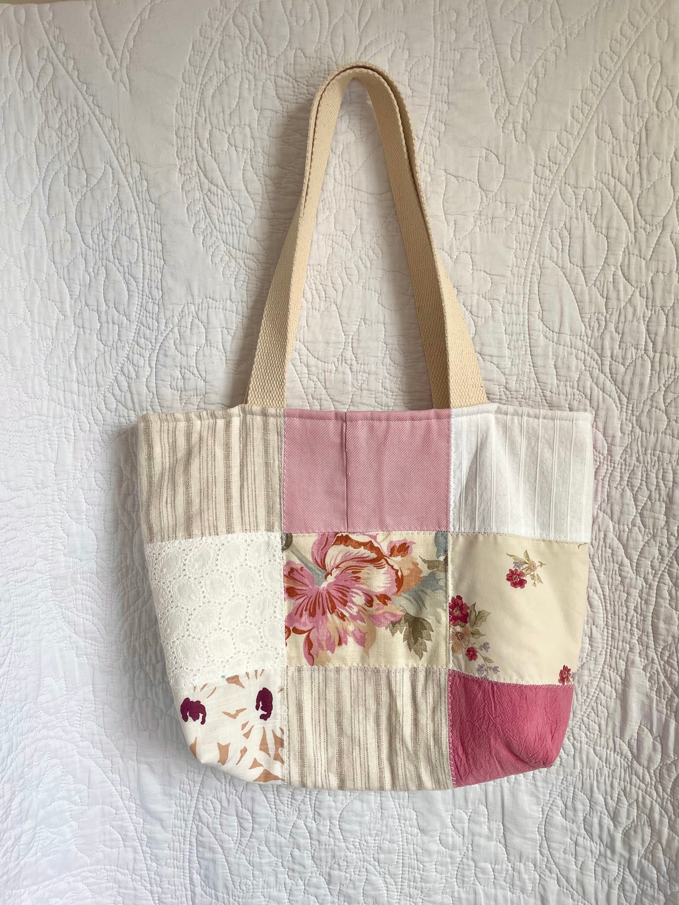 Handmade Quilted Tote Bag - Etsy