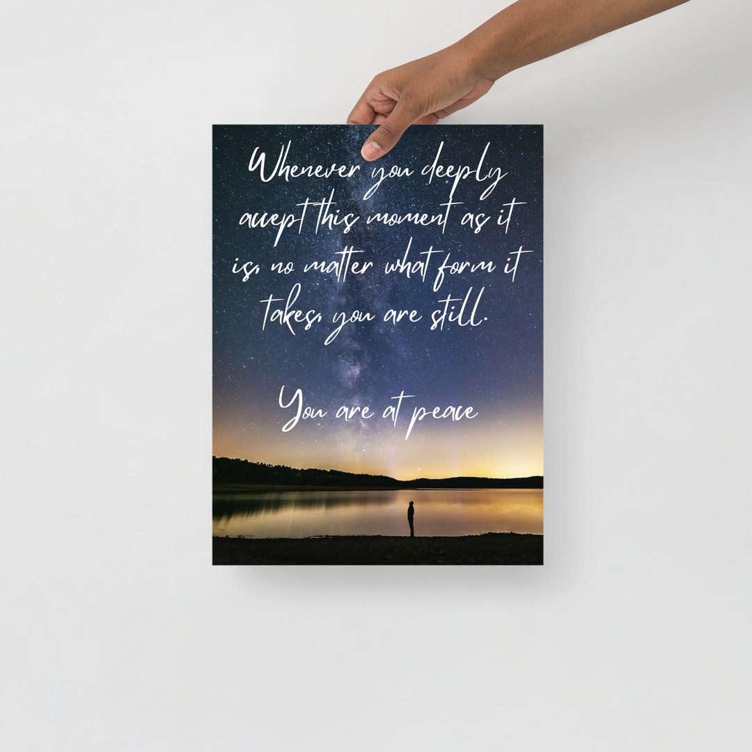 Peace Poster Health Promoting Poster for Suffering Relief Inspirational ...