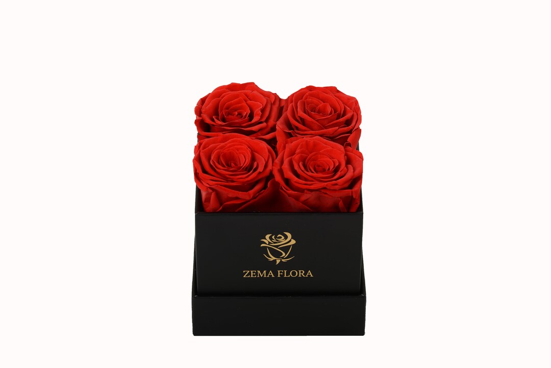 Four Eternity Rose in Classic Box, Forever Rose, Eternity Rose ...
