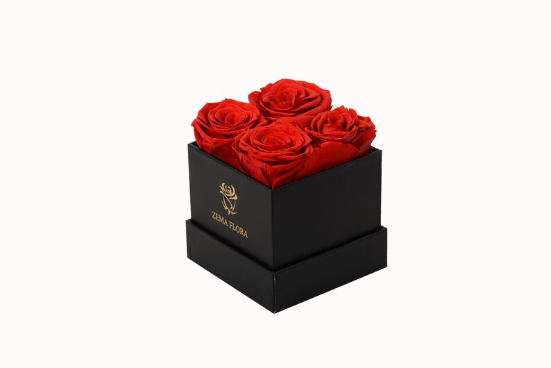 Four Eternity Rose in Classic Box, Forever Rose, Eternity Rose ...