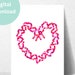 DNA Double Helix Heart Cell Biology Digital Wall Art Print - Etsy