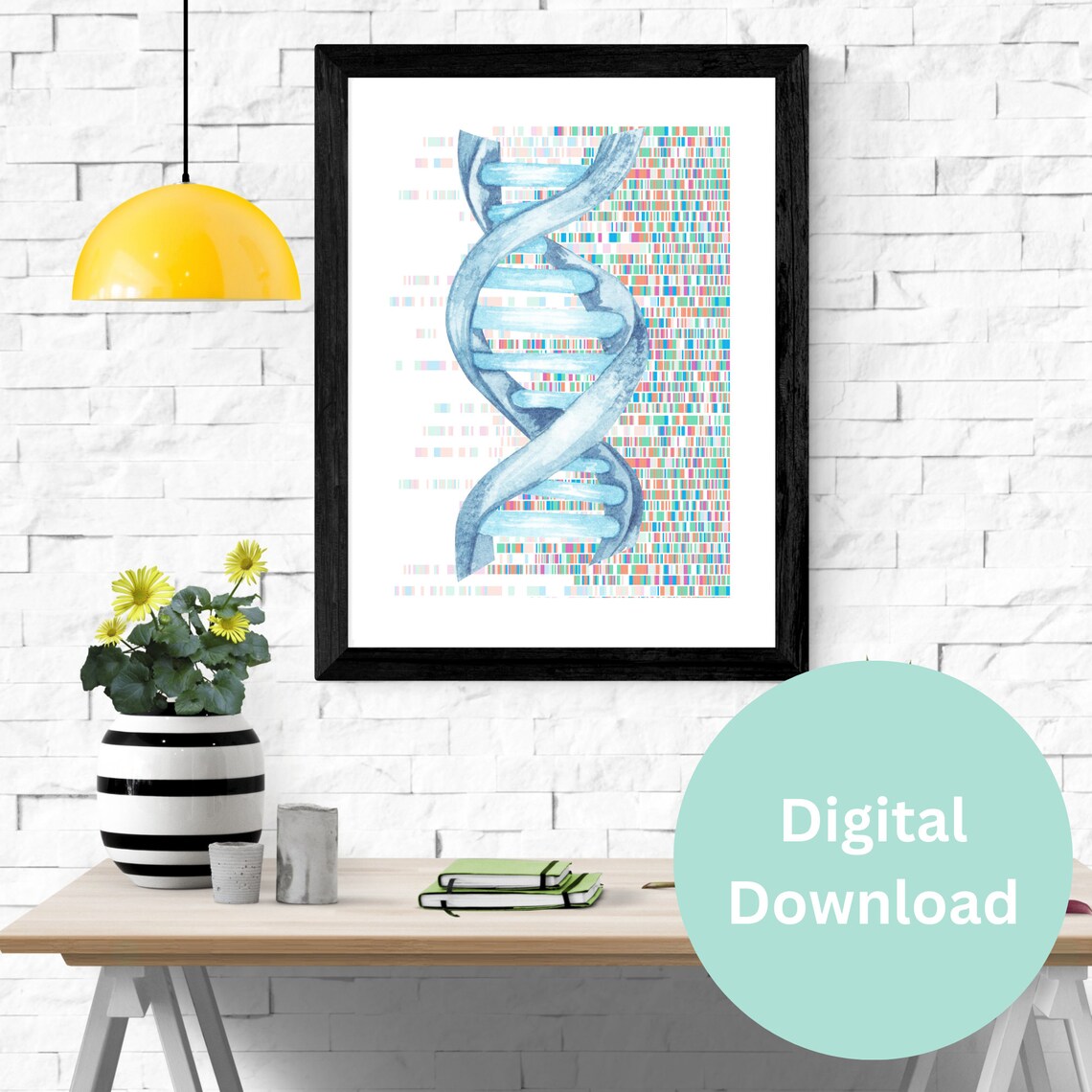 Genomics Sequencing Cell Biology Digital Wall Art Print - Etsy