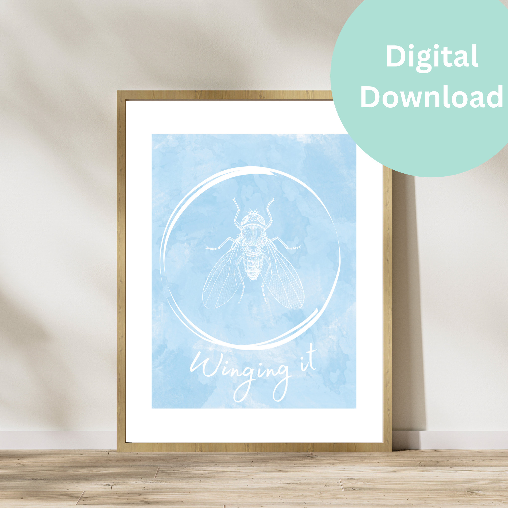 Winging It Digital Wall Art, Instant Download Printable Download - Etsy