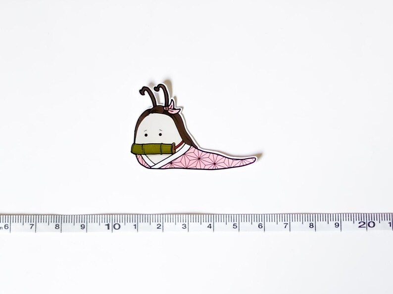 Demon Slayer Nezuko Inspired Slug Vinyl Die Cut Sticker - Etsy