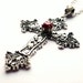 Opium Silver Cross Necklace Pendant, Y2K Cross Chain Men, Shiny Cross ...