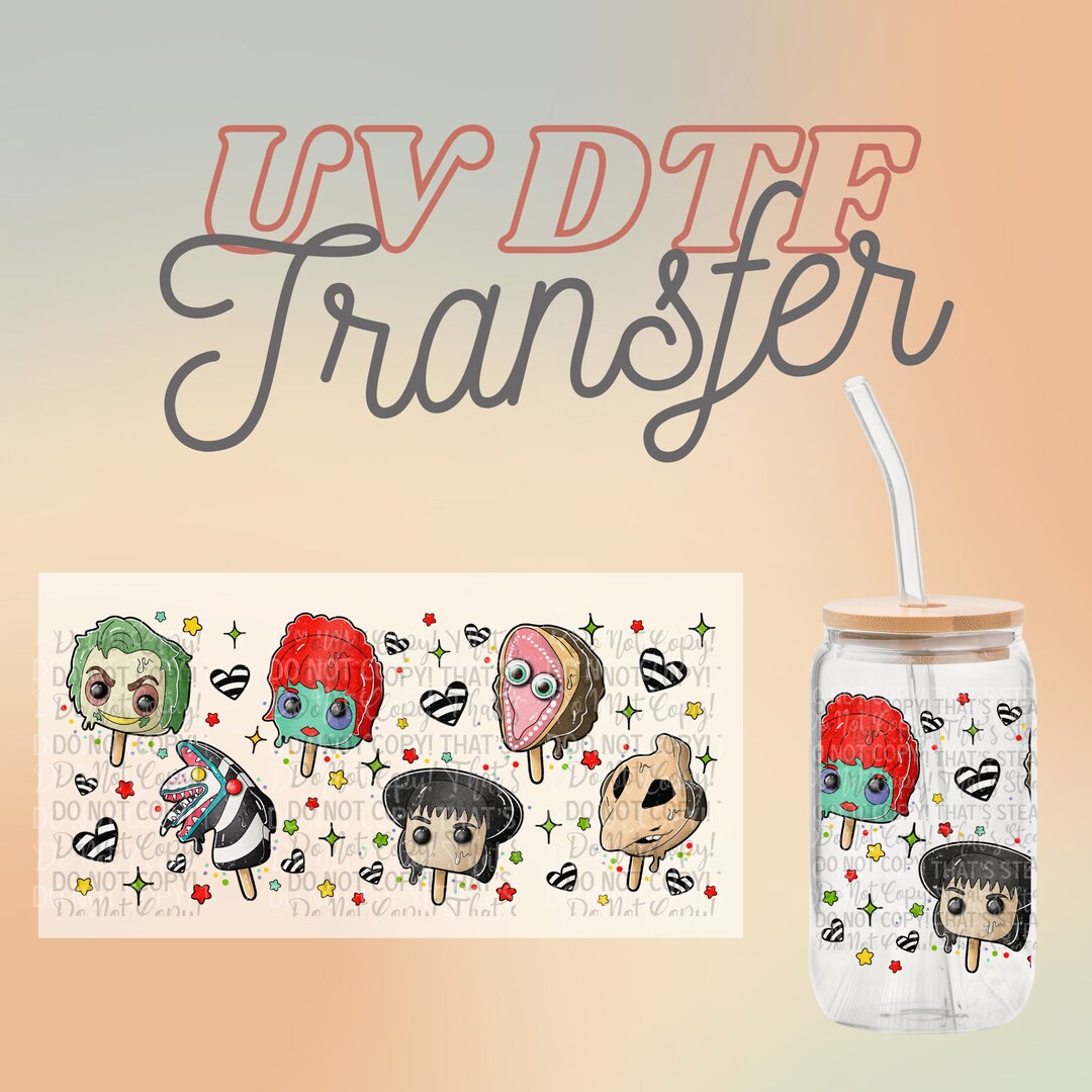 UV DTF Transfer Horror Popsicle Wrap, Vibrant Bug Design Uv Dtf ...