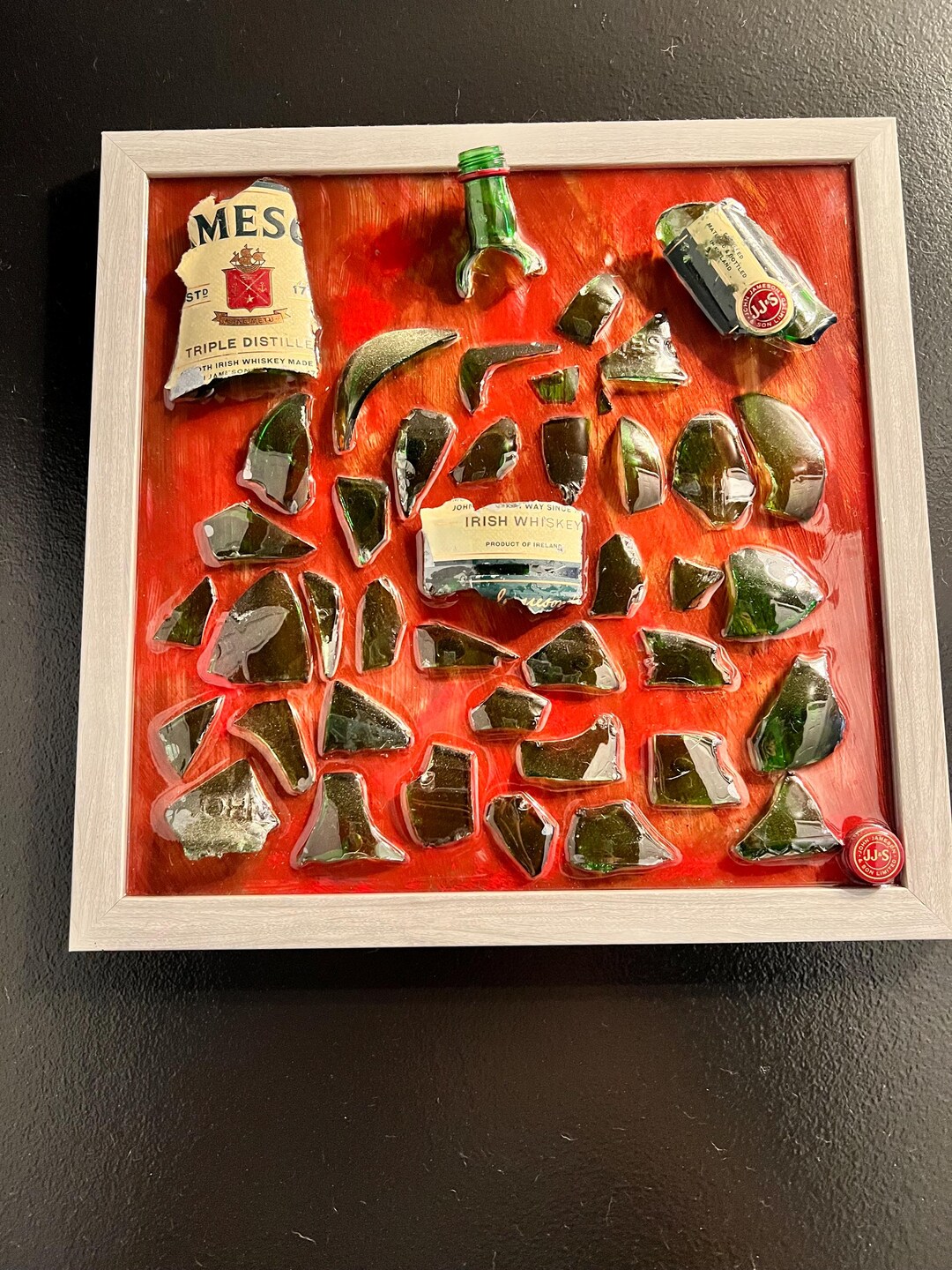 Jameson Resin Gift Set – Unique Whiskey Bar Decor | Handmade Resin ...