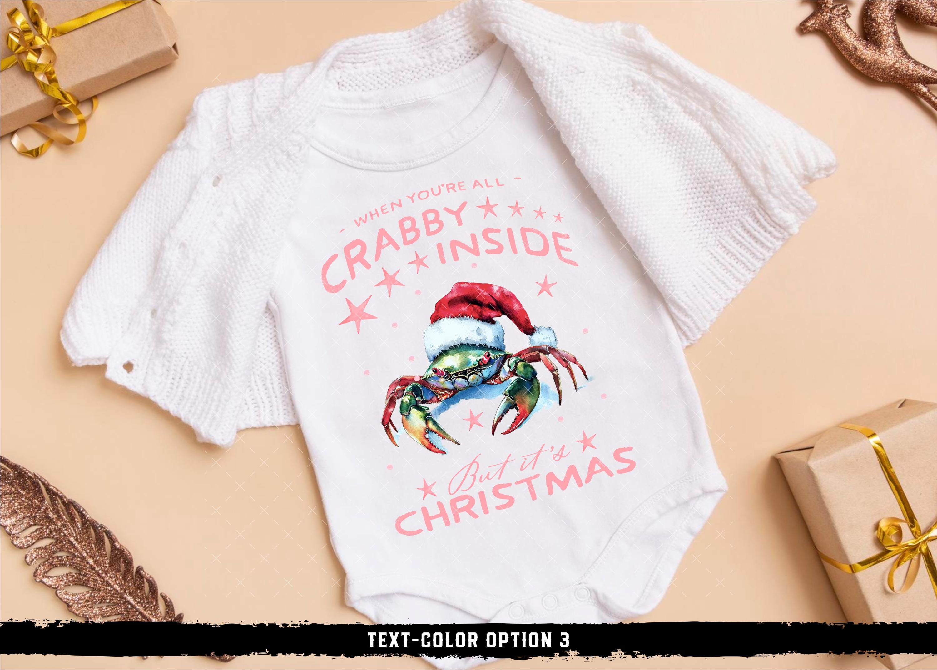 Christmas Crab Clipart, Santa Crab, Crab Christmas Png, Christmas Crab ...