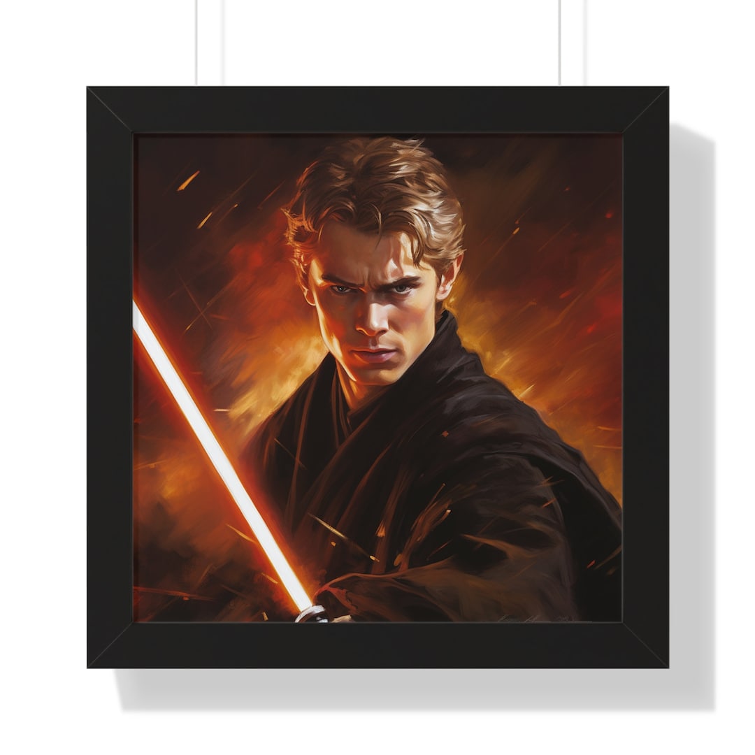 ANAKIN SKYWALKER Framed Vertical Poster Printed Wall Art Wall Decor ...
