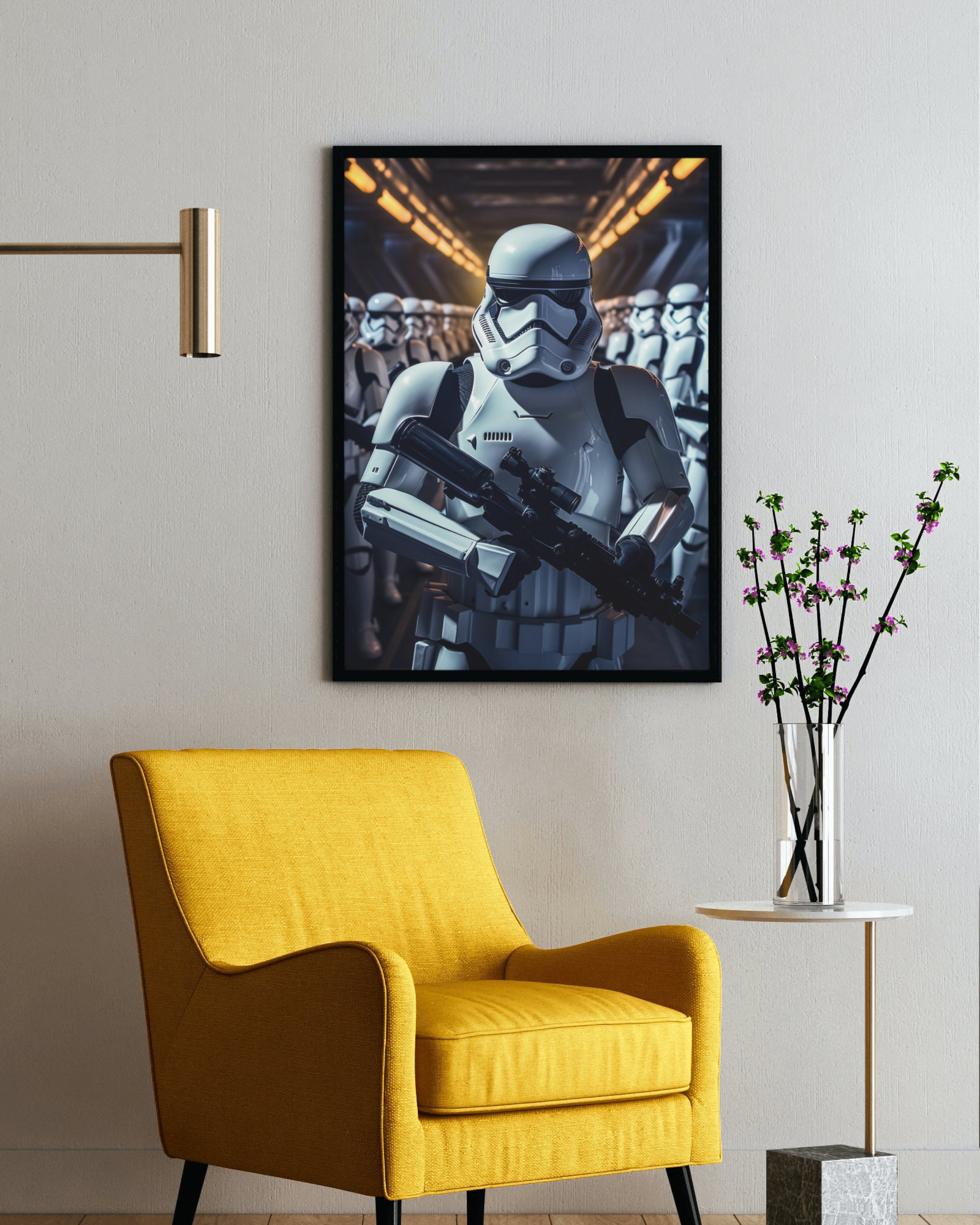 STORMTROOPER Framed Vertical Poster Printed Wall Art Wall Decor Wall ...